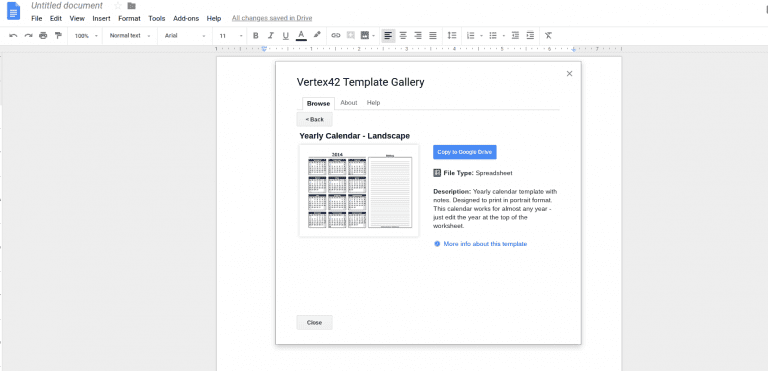 How to Create a Calendar in Google Docs - Calendar