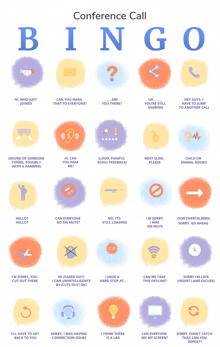 Do You Want to Play Conference Call Bingo? - Calendar