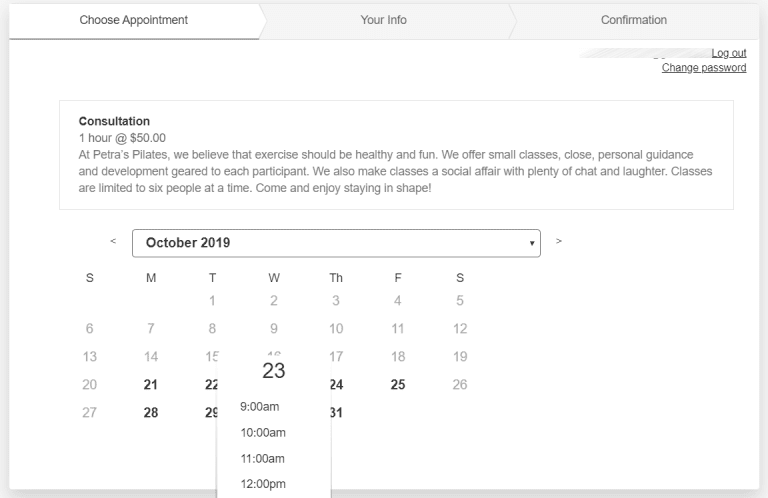 Acuity Scheduling Guide - Calendar