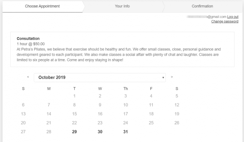 Acuity Scheduling Guide - Calendar