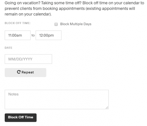 Acuity Scheduling Guide - Calendar