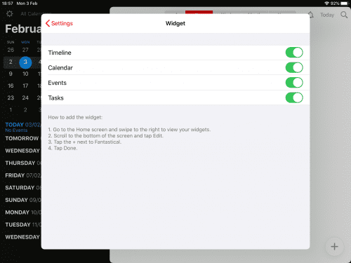 Fantastical Guide - Calendar