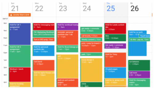 How to Use Your Calendar to be More Productive Everyday - Calendar