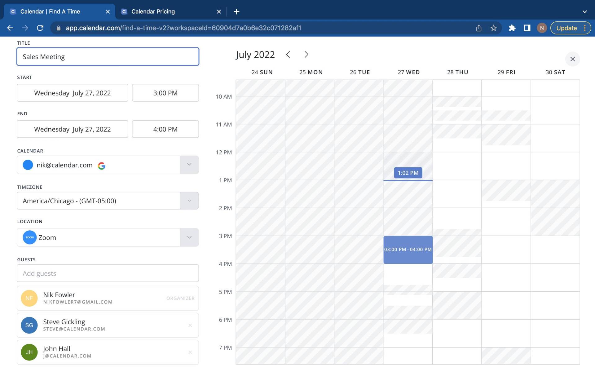 How To Use Calendar's "Find a Time" Feature - Calendar